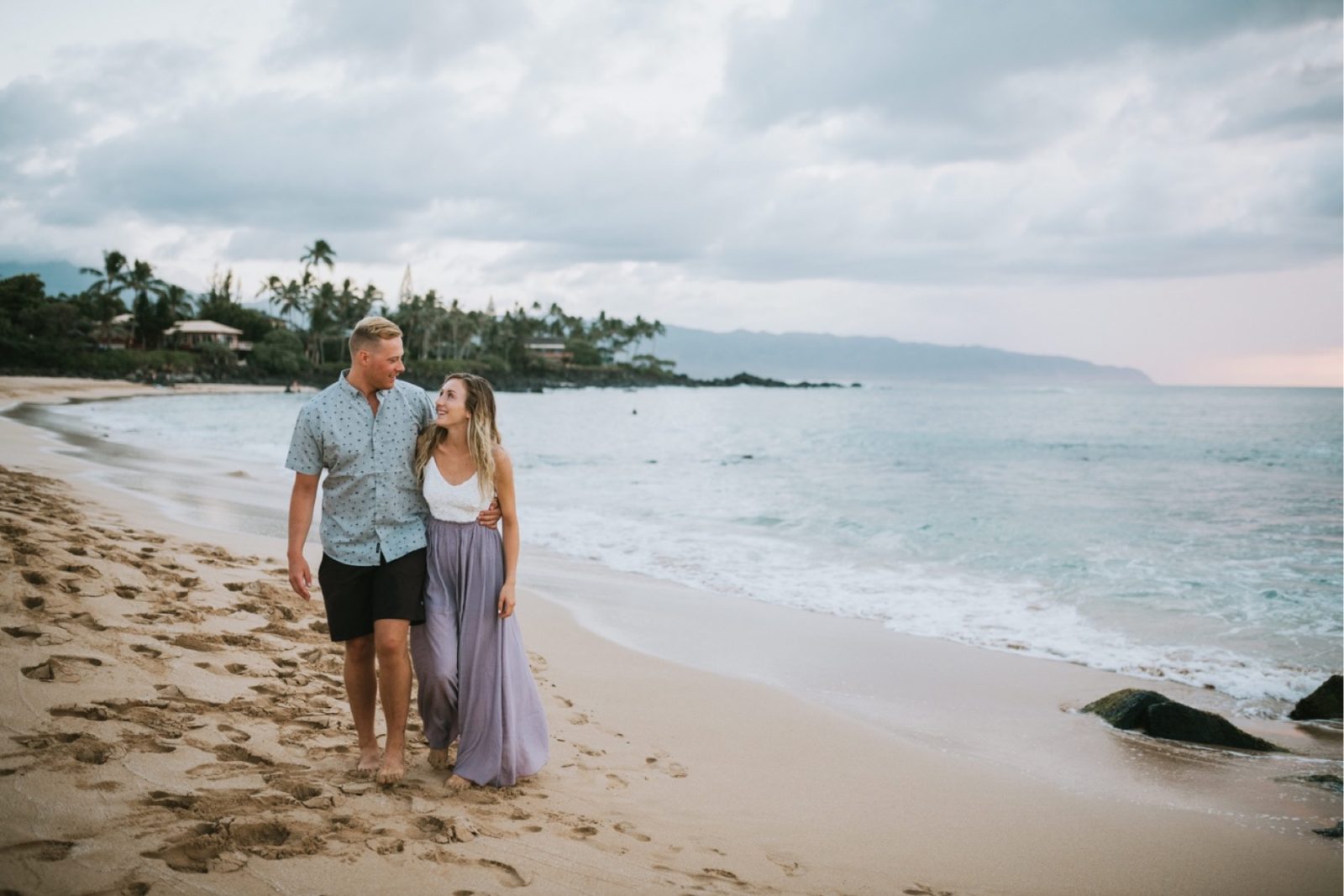 Hawaii Photographer | Oahu Sunset Proposal | Donna Marie Photography